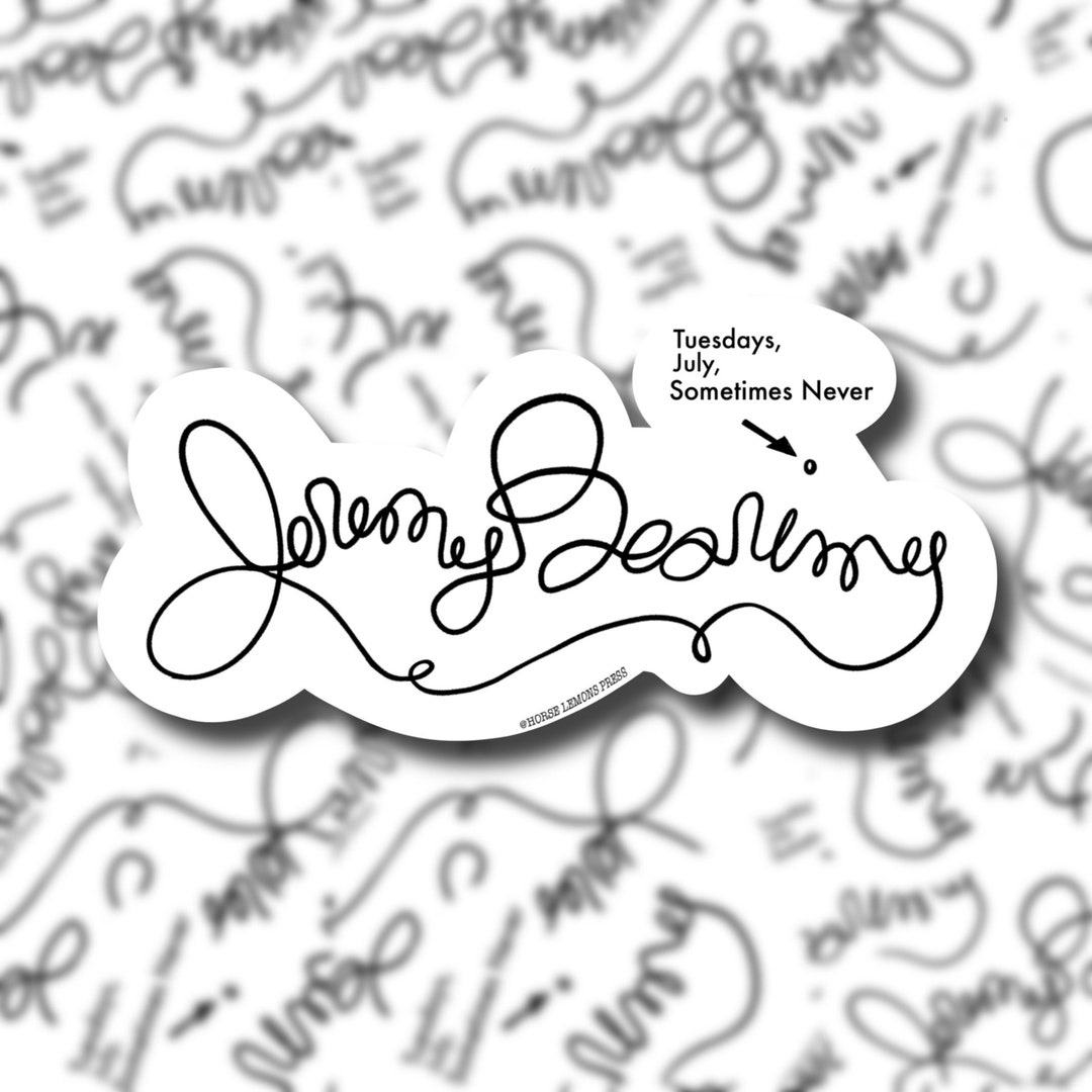 Jeremy Bearimy Weatherproof Vinyl the Good Place Sticker - Etsy