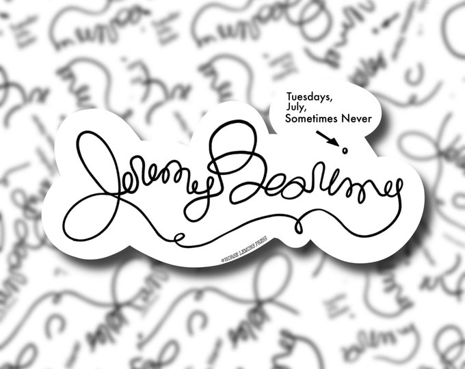 Jeremy Bearimy Weatherproof Vinyl the Good Place Sticker - Etsy