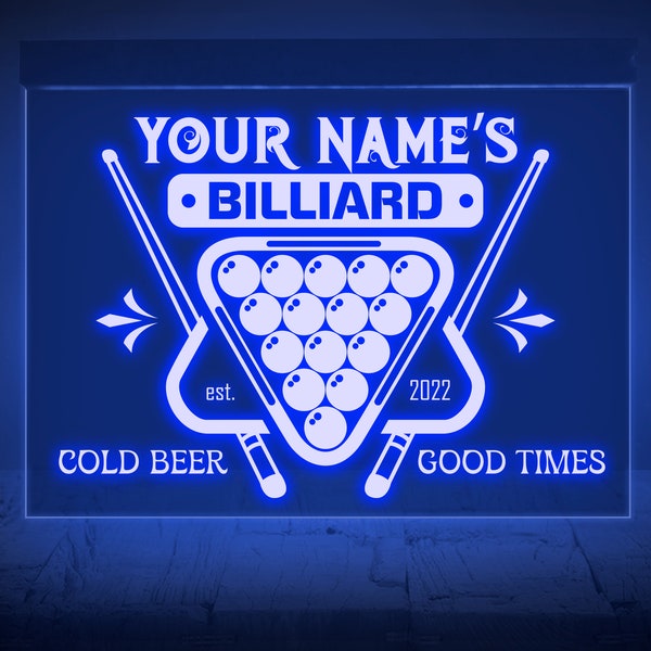Billiards Sign - Etsy