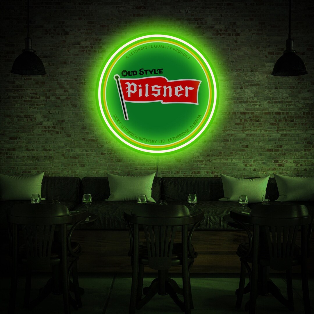 Pilsner Neon Sign, Pilsner Beer Sign, Pilsner Logo, Pilsner Urquell ...