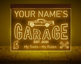 Custom Neon Garage Sign | Etsy