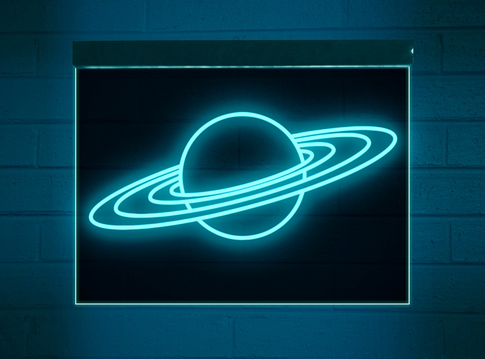 Planet Neon Lightplanet Neon Signspace Neon Signled Sign - Etsy