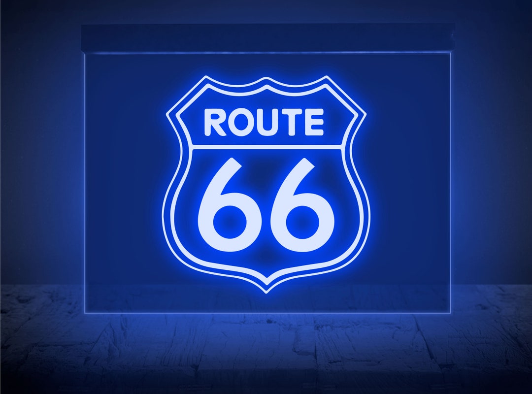Route 66 Neon Sign Route 66 Led Sign Route 66 Light up Sign - Etsy