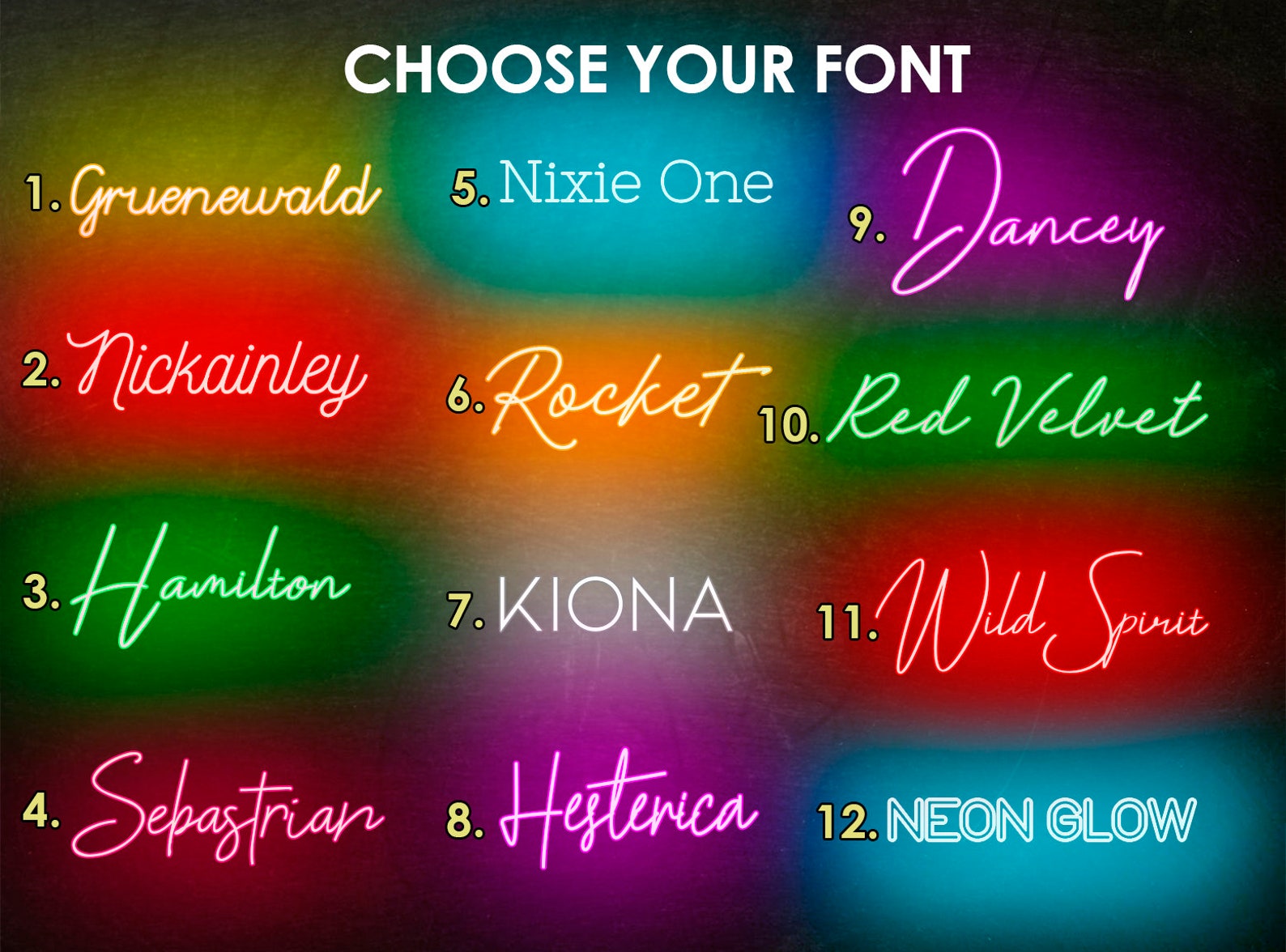 Custom Neon Sign Namecustom Name Neon Signpersonalized Neon - Etsy