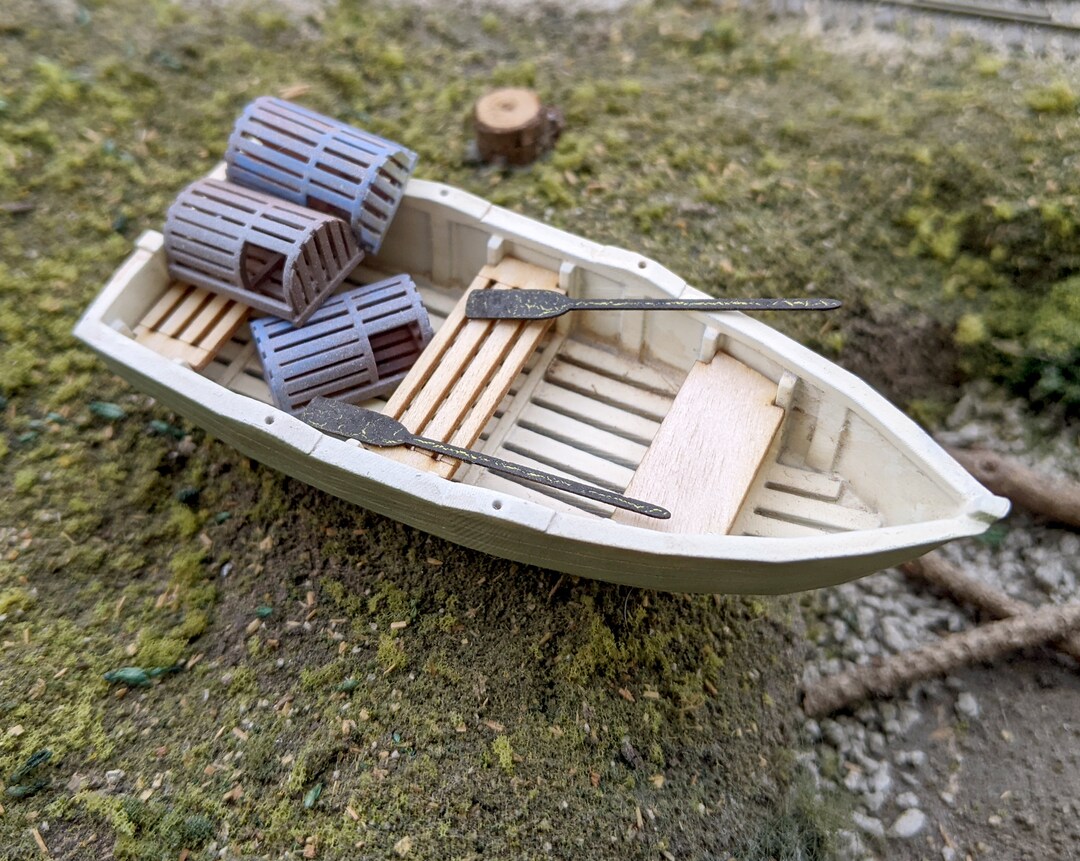 1:48 Scale 1900's Lobstering Rowboat Kit (unpainted Resin & Wood) - Etsy