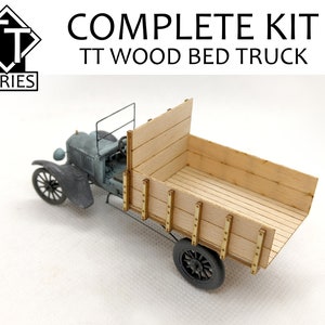 1:48 Scale TT Series Truck Kit With Wood Bed unpainted Resin, Wood ...