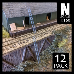 1:160 N Scale 19' Ladders X12 (unpainted Laserboard) - Etsy