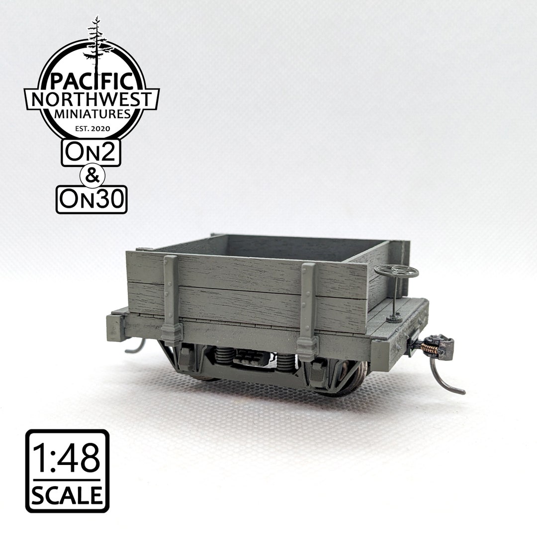 1:48 Scale On2/on30 Narrow Gauge 9' Low Gondola Kit unpainted Wood ...