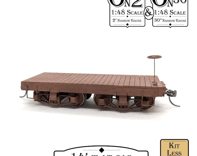 1:48 O Scale - On2/on30 12' Industrial Caboose Kit (unpainted Wood ...