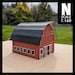 1:160 N Scale - Stable Barn Kit (unpainted Wood, Paper) - Etsy