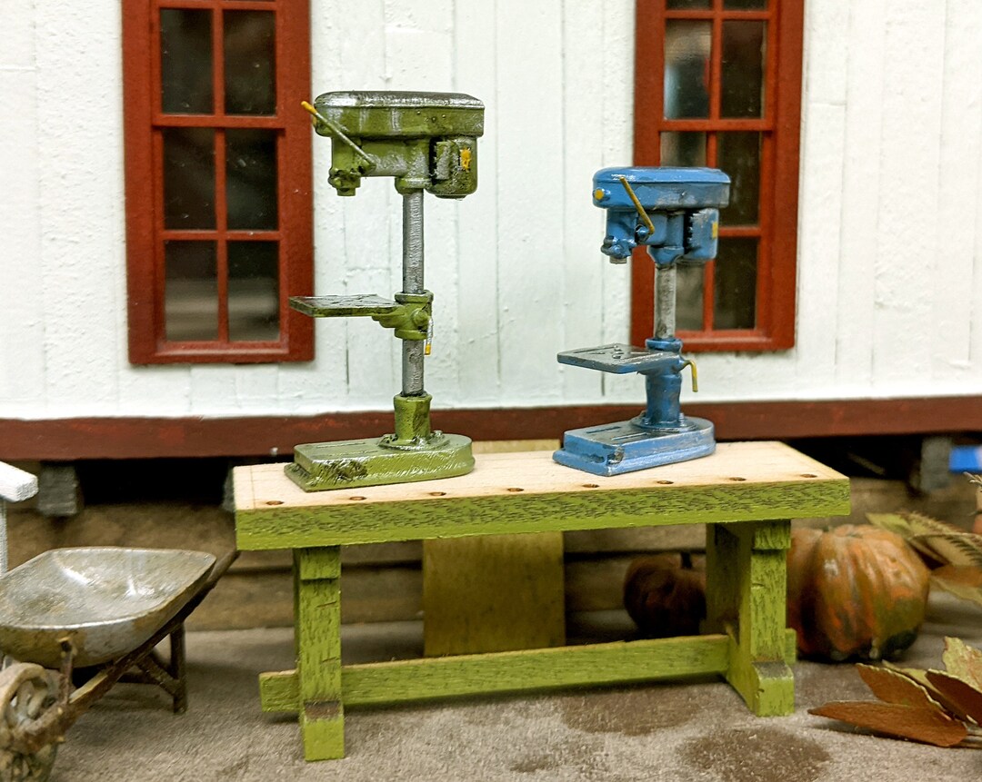 1:48 Scale Drill Press X2 (unpainted Brass & Resin) - Etsy