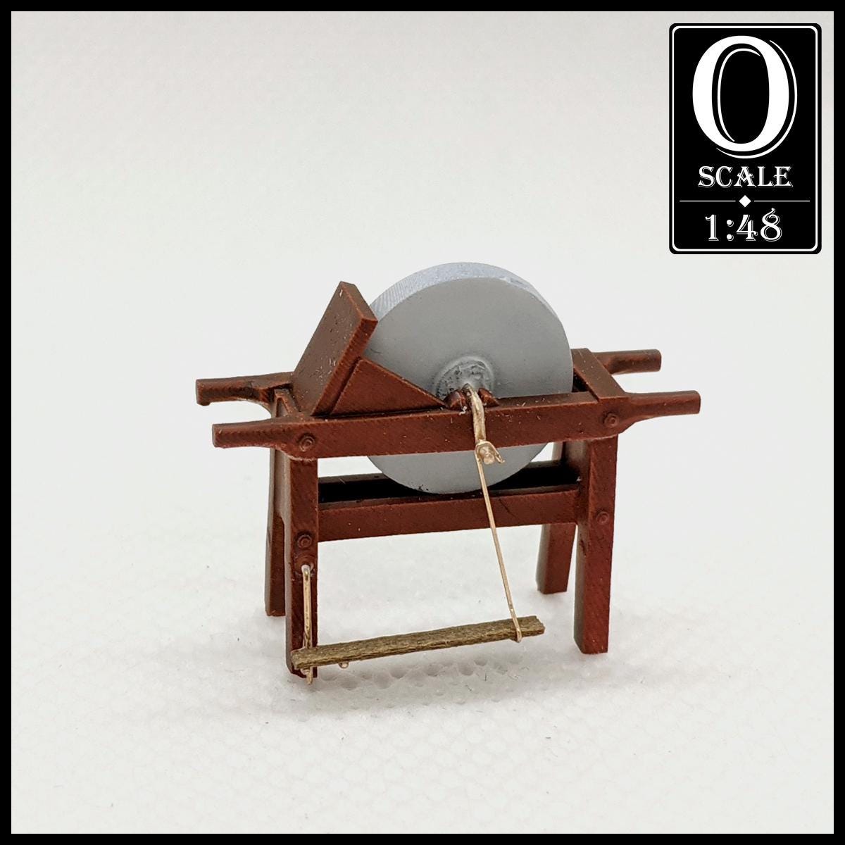 1:48 Scale Treadle Grindstone Kit (unpainted Resin, Phosphor Bronze ...