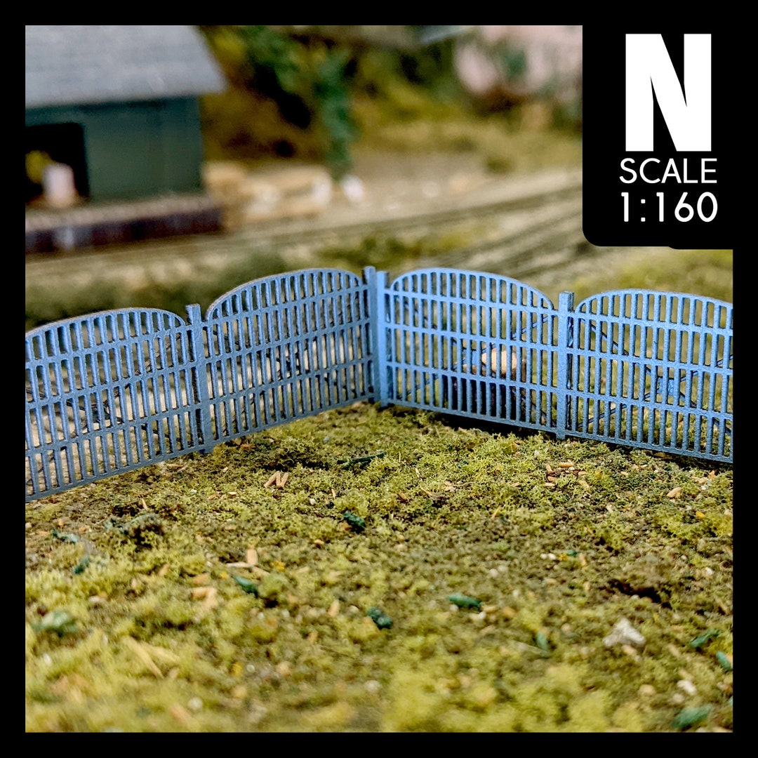 1:160 N Scale - Arched Fence (unpainted Laserboard) - Etsy