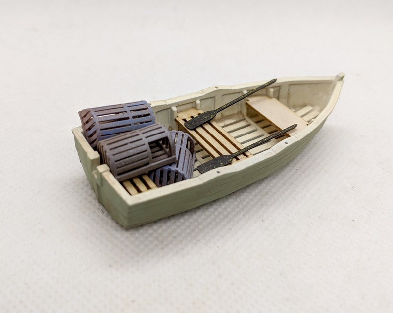 1:48 Scale 1900's Lobstering Rowboat Kit unpainted Resin - Etsy