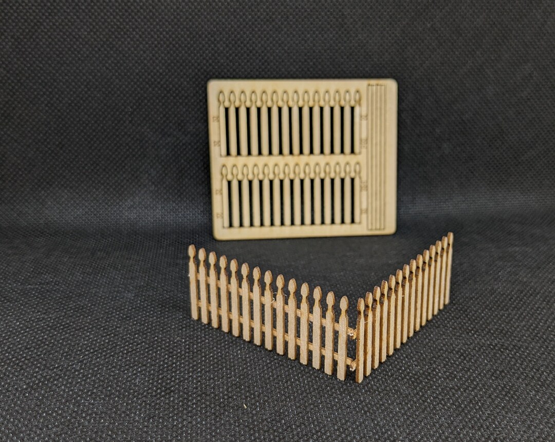 1:48 Scale Gothic Picket Style Fence Kit (8 Linear Inches) (unpainted ...