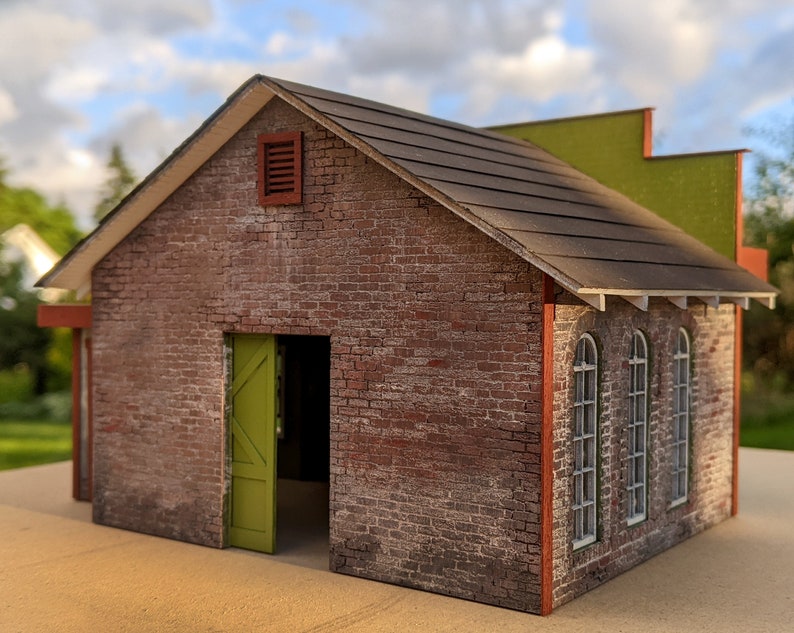 1:48 Scale Structure Kit ollie's Motor Garage - Etsy