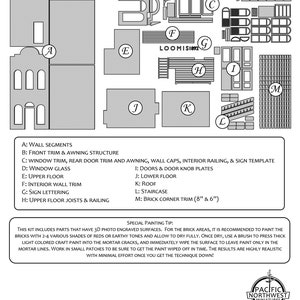 1:48 Scale Building Kit "loomis Studio" (unpainted Wood) - Etsy