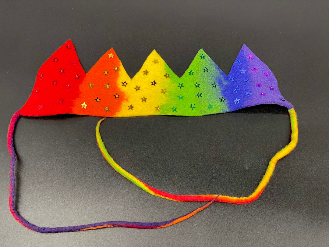 Birthday Crown Felt Waldorf Montessori Felt Crown Fairytale Crown ...