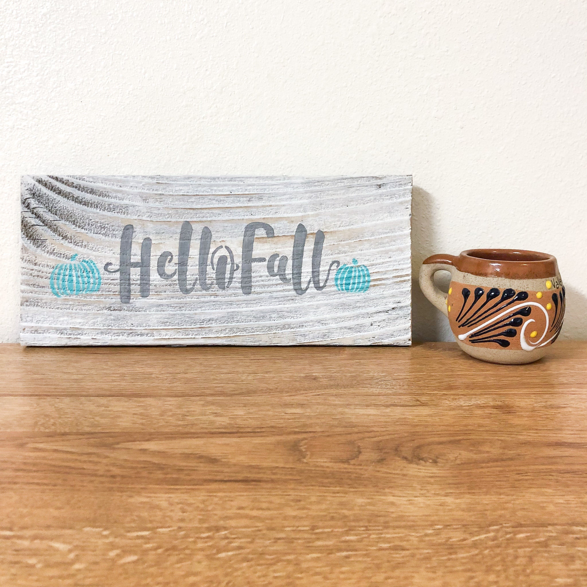 Hello Fall Welcome Sign Hand Painted Pumpkin Welcome Sign - Etsy