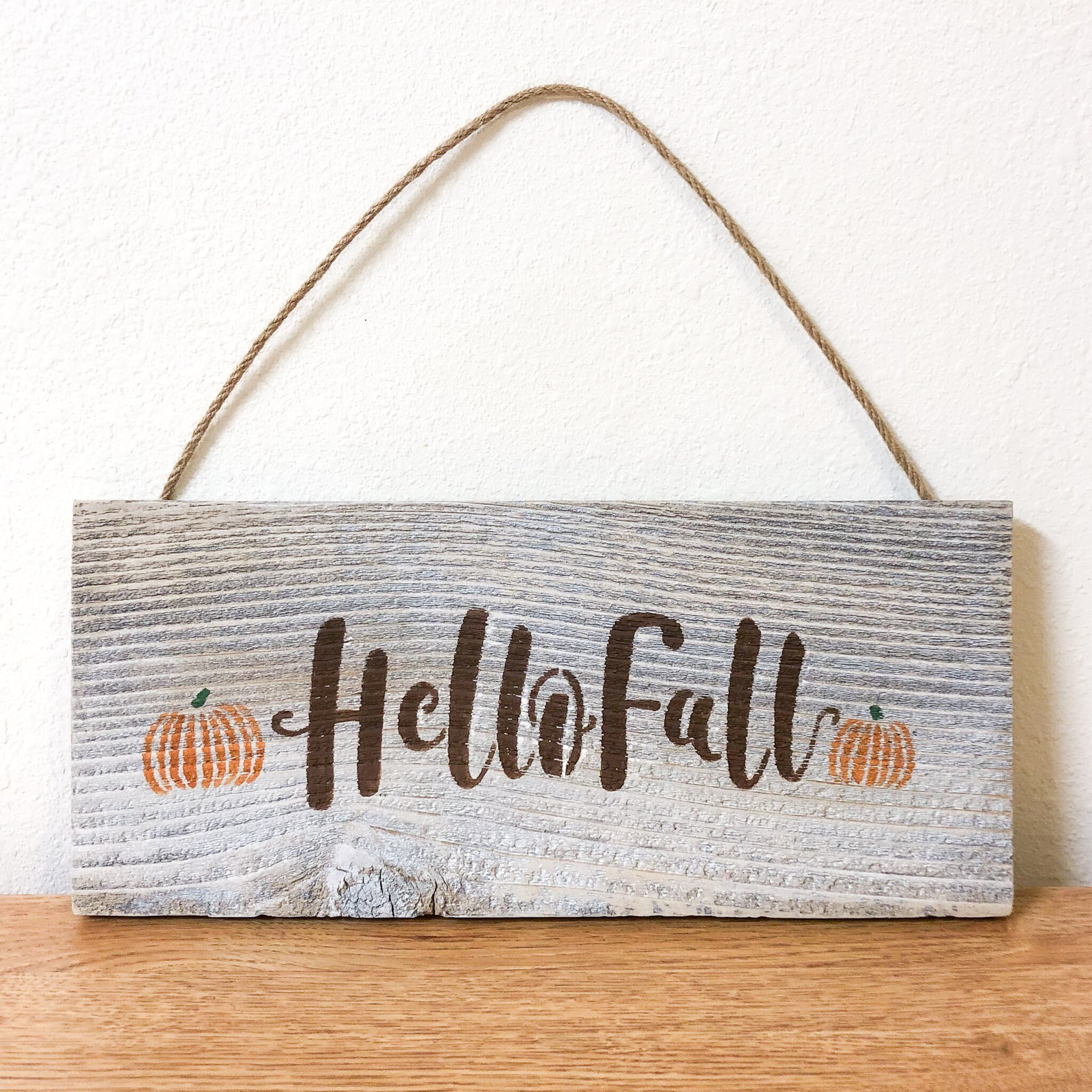 Hello Fall Welcome Sign Hand Painted Pumpkin Welcome Sign - Etsy