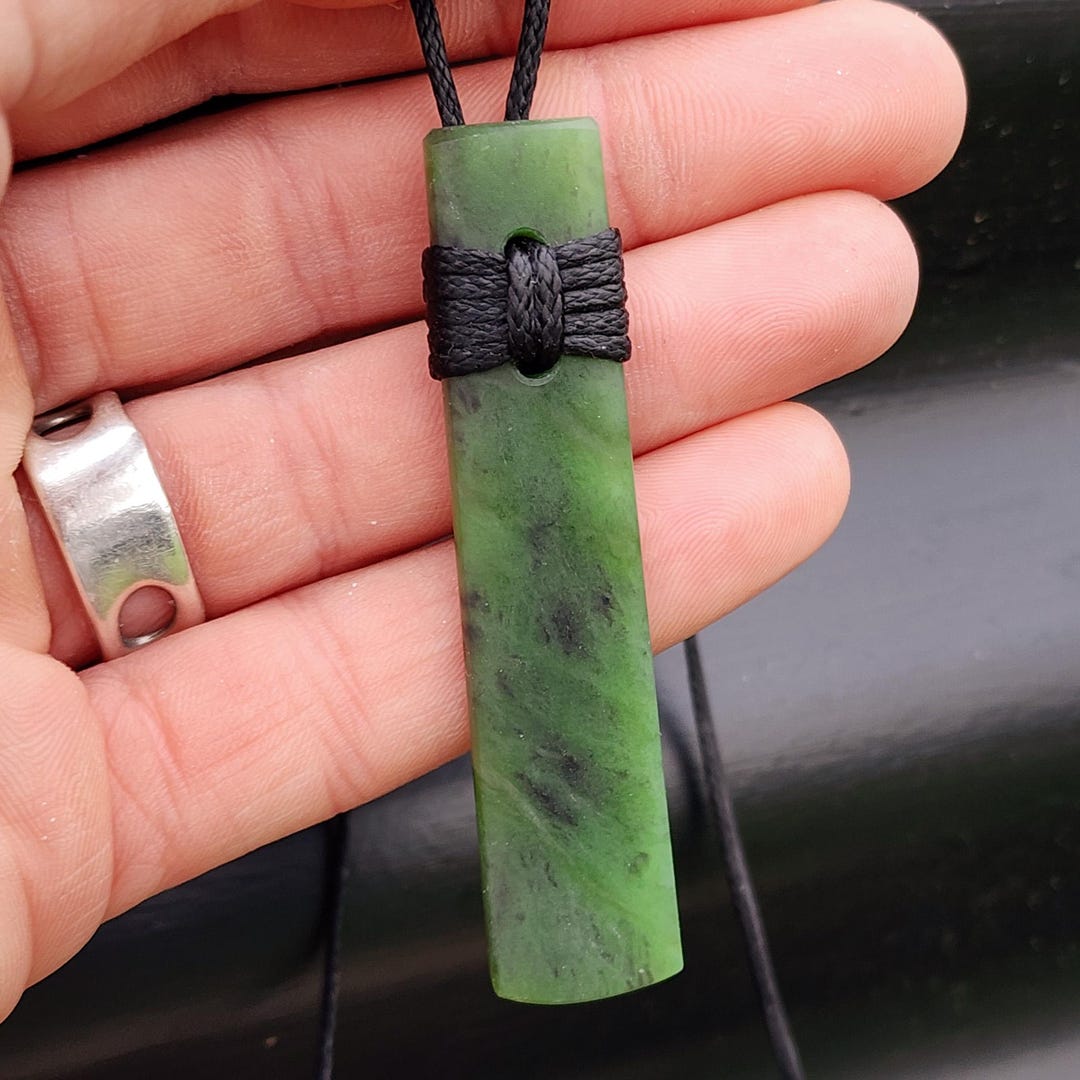 NZ Nephrite Jade Greenstone Pounamu Toki Pendant Necklace (N244) - Etsy