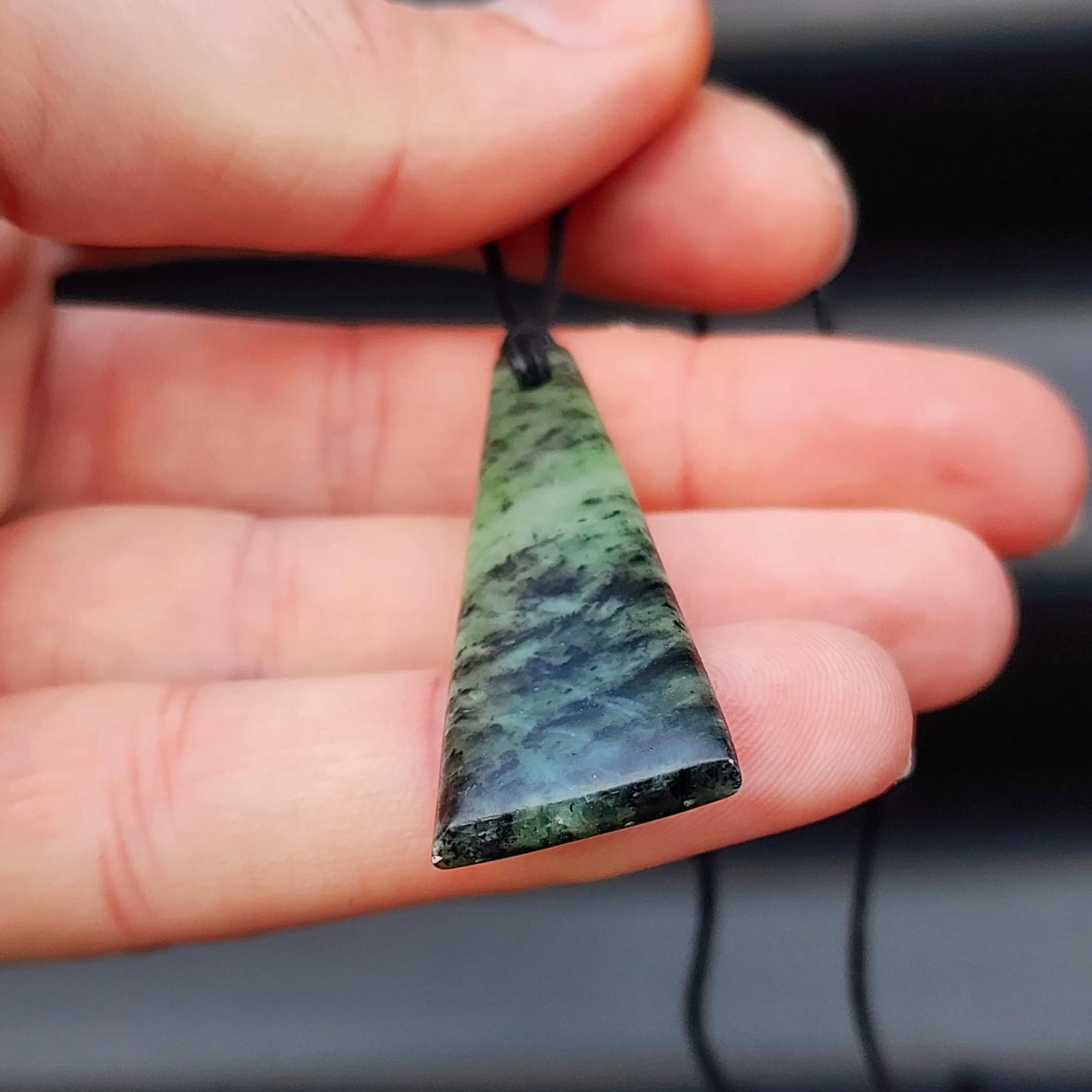 NZ Greenstone Pounamu Toki Pendant Necklace A1 - Etsy