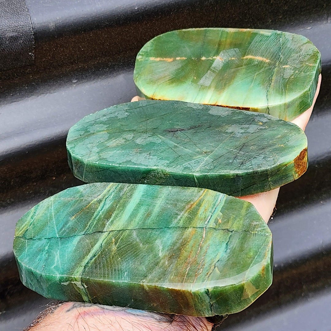 1kg PK Raw Nephrite Jade / Greenstone Carving Slices (R14B462) - Etsy