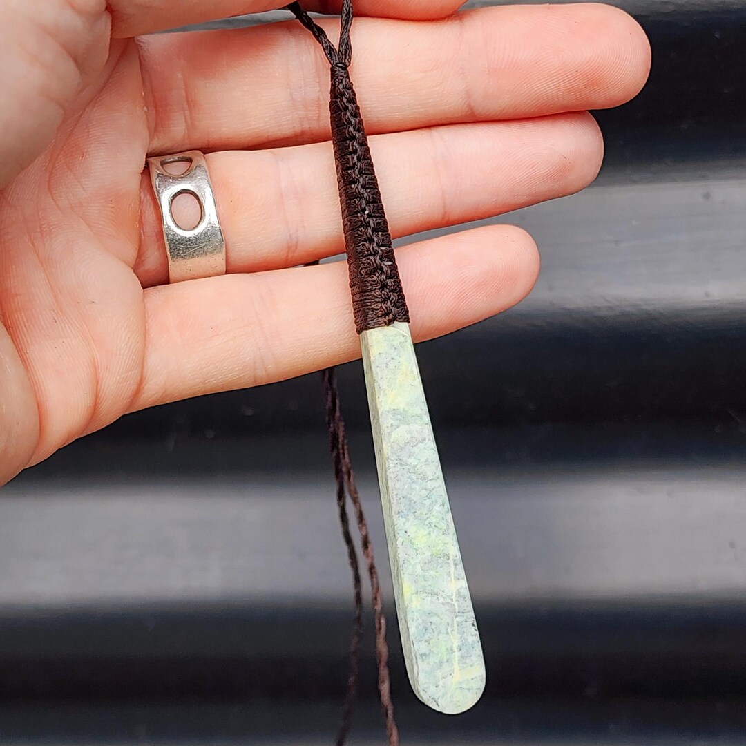 NZ Greenstone Pounamu Roimata Pendant Necklace (N145) - Etsy Australia
