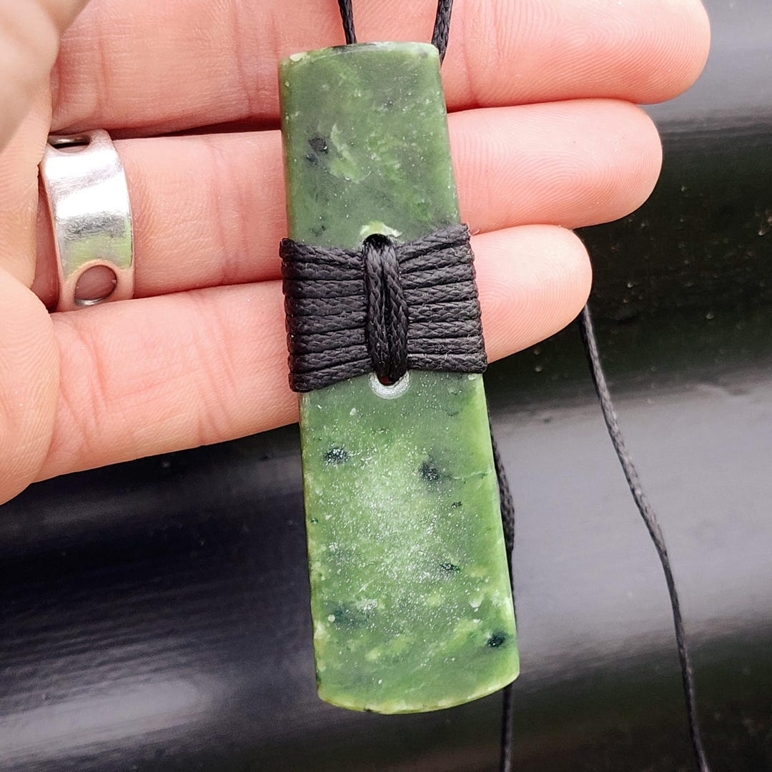 NZ Nephrite Jade Greenstone Pounamu Toki Pendant Necklace (N247) - Etsy