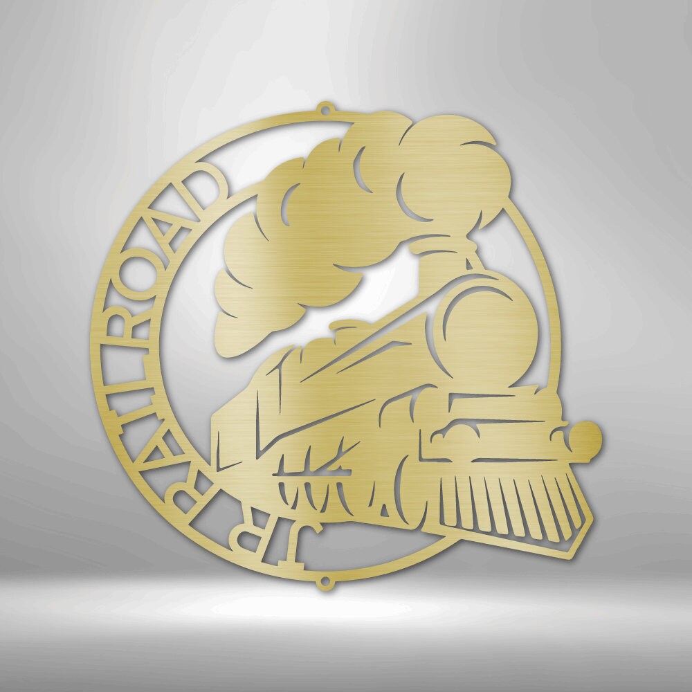 PERSONALIZED TRAIN SIGN, Train Metal Sign, Gift for Train Lover, Indoor ...