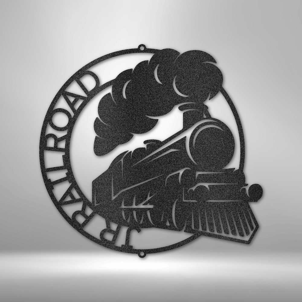 PERSONALIZED TRAIN SIGN, Train Metal Sign, Gift for Train Lover, Indoor ...