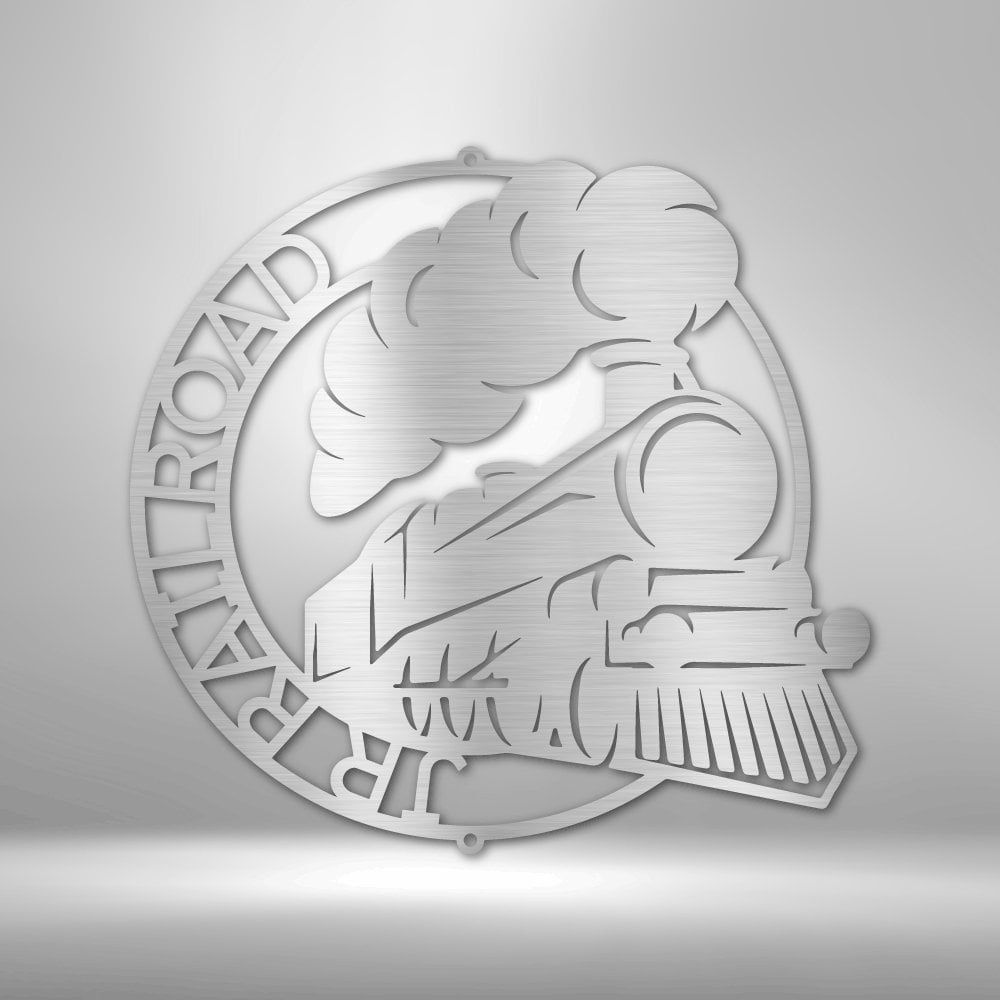 PERSONALIZED TRAIN SIGN, Train Metal Sign, Gift for Train Lover, Indoor ...