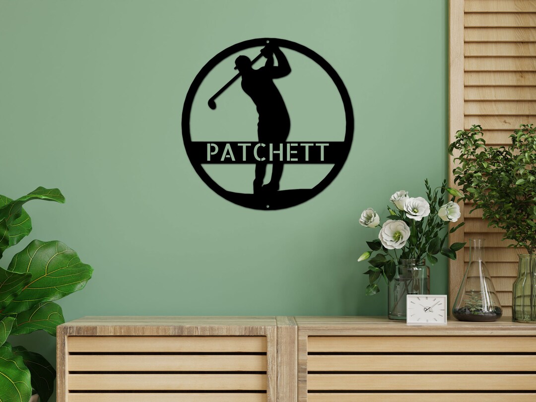 Personalized Golf Metal Sign, Golf Wall Decor, Unique Gift for Golfers ...