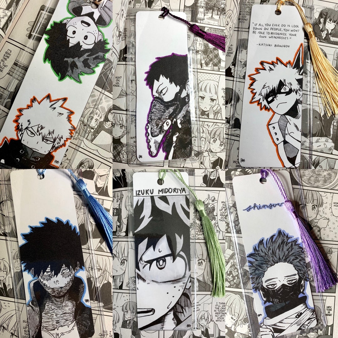 MHA Manga Bookmarks bakugou Deku Dabi Etc - Etsy