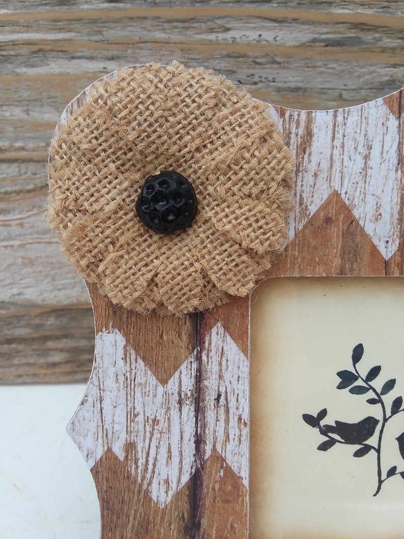 Rustic Picture Frame Faux Barnwood Photo Frame Square - Etsy