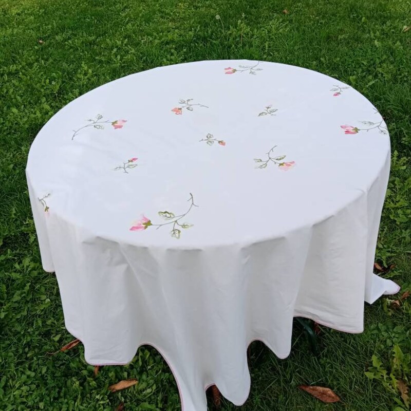 Embroidered Tablecloth - Etsy