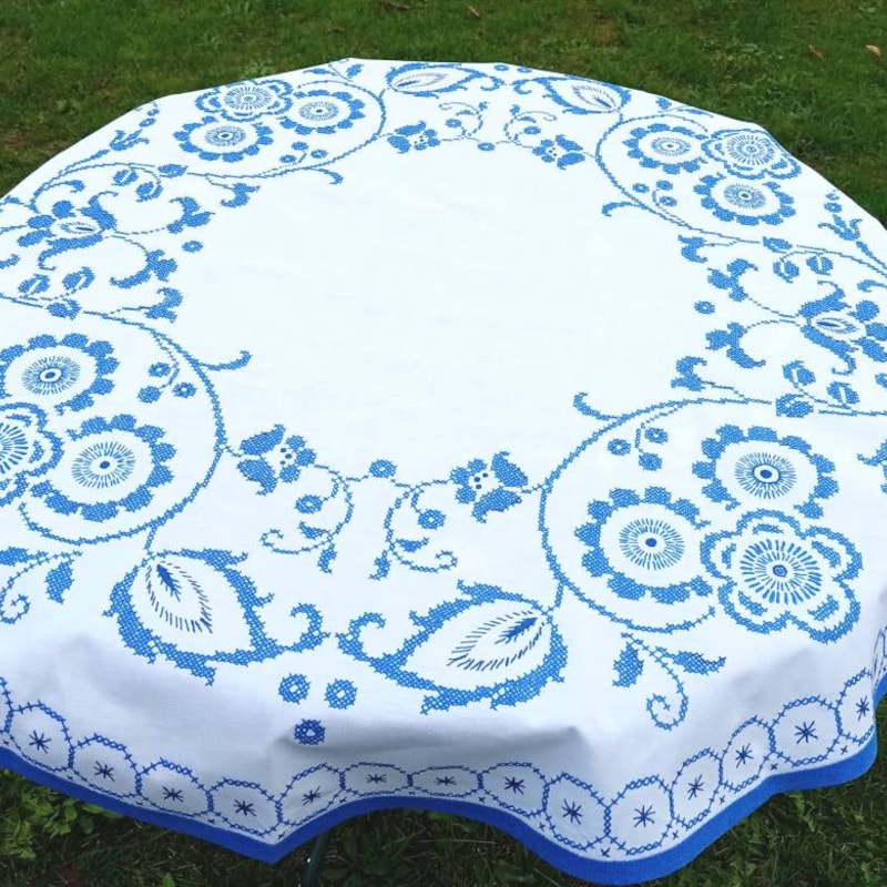 Embroidered Tablecloth - Etsy