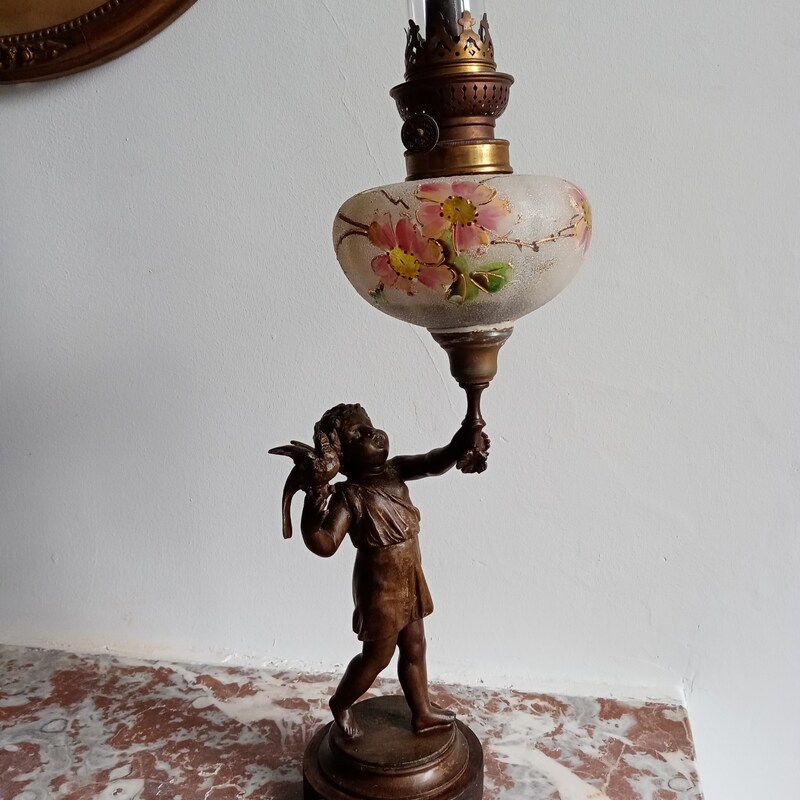 Lampe à huile antique ancienne - Etsy Canada