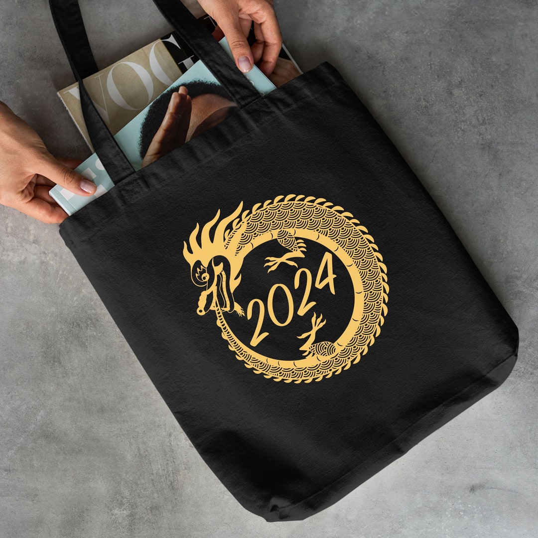 Chinese Dragon 2024 Tote Bag, Chinese Dragon New Year Tote Bag,women ...