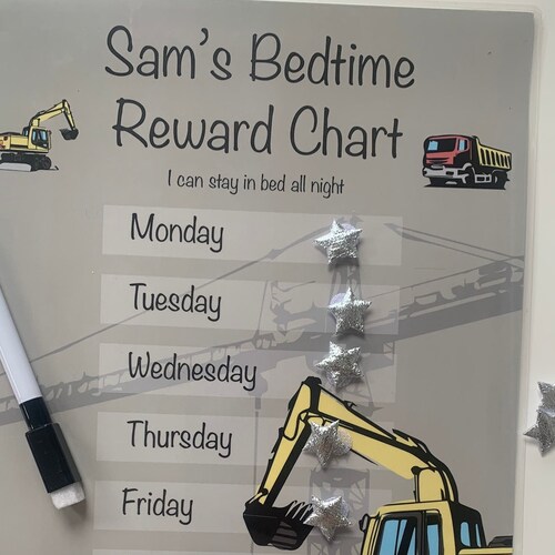 In to Space Bedtime Reward Chart A4 Durable Re-usable Reward - Etsy UK