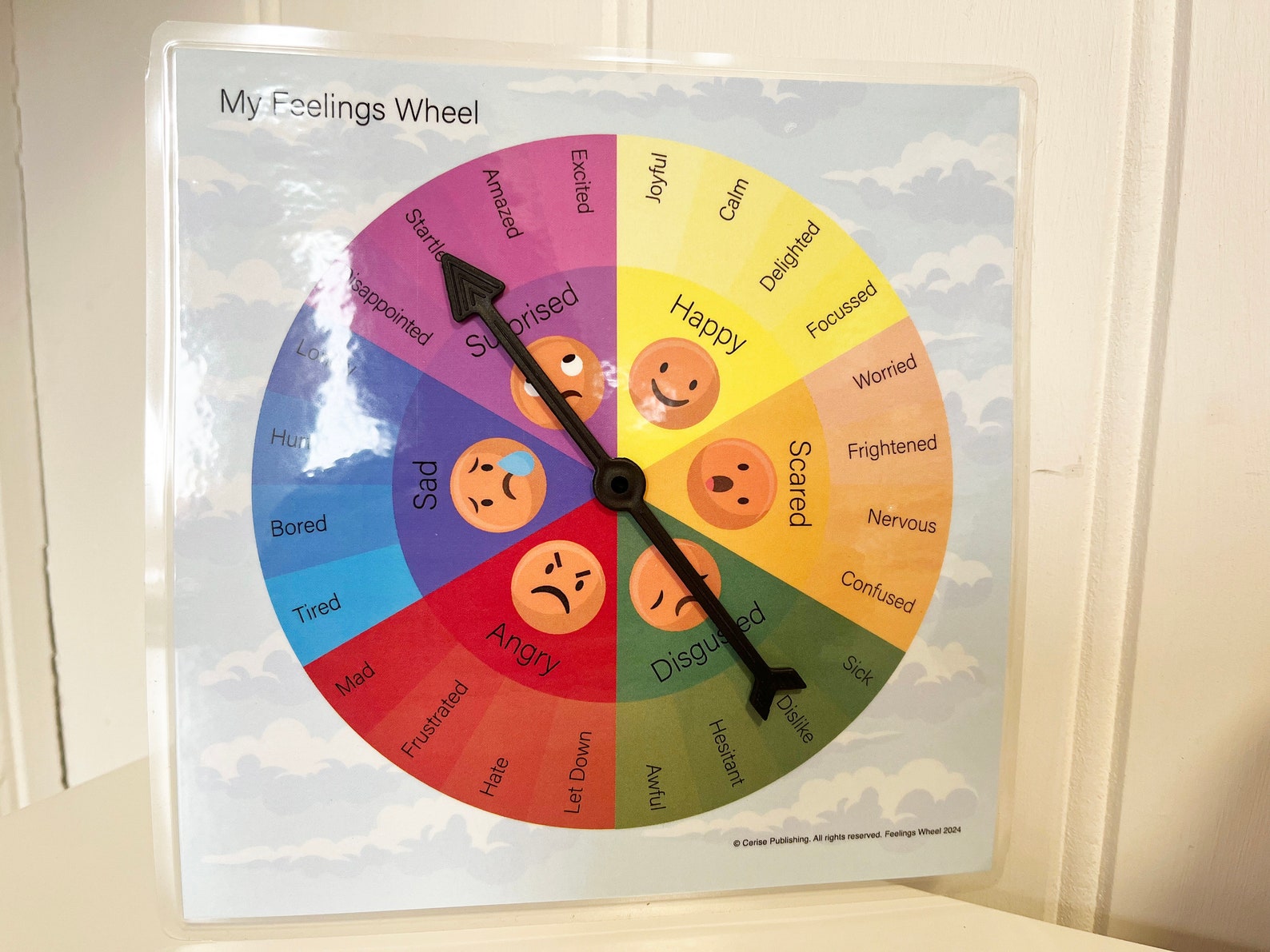 Emotions and Feelings Wheel for Visual Learners, Toddlers, SEN, Autism ...