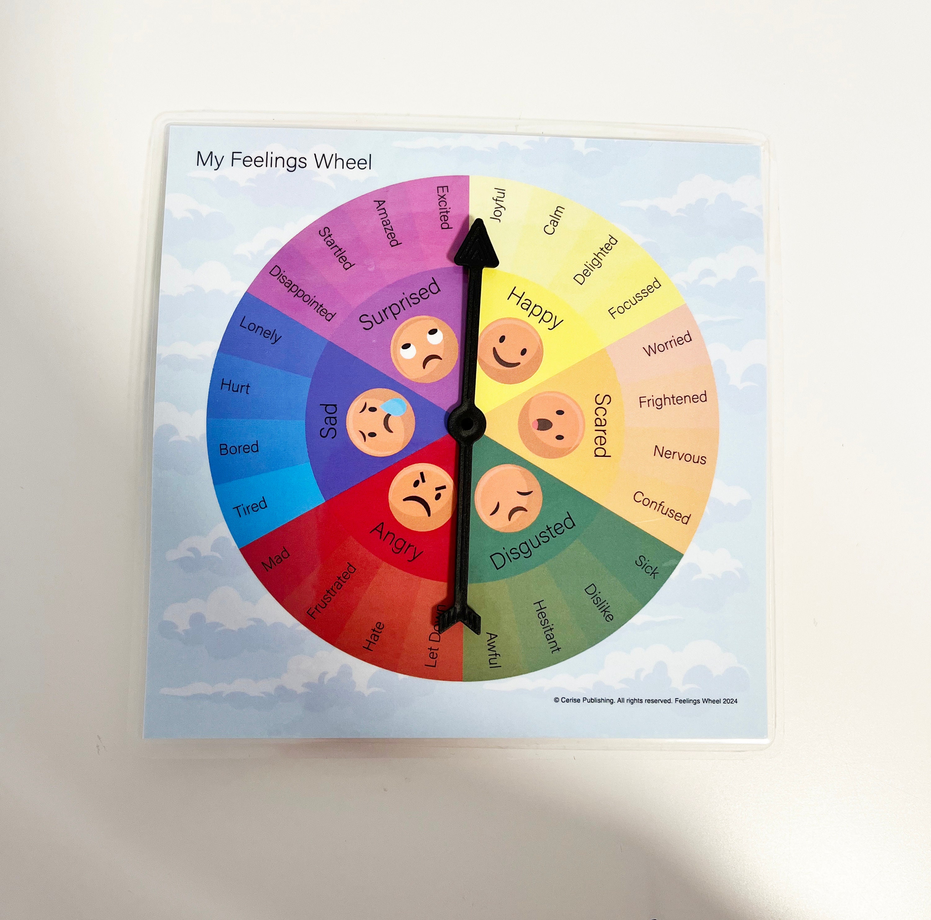 Emotions and Feelings Wheel for Visual Learners, Toddlers, SEN, Autism ...