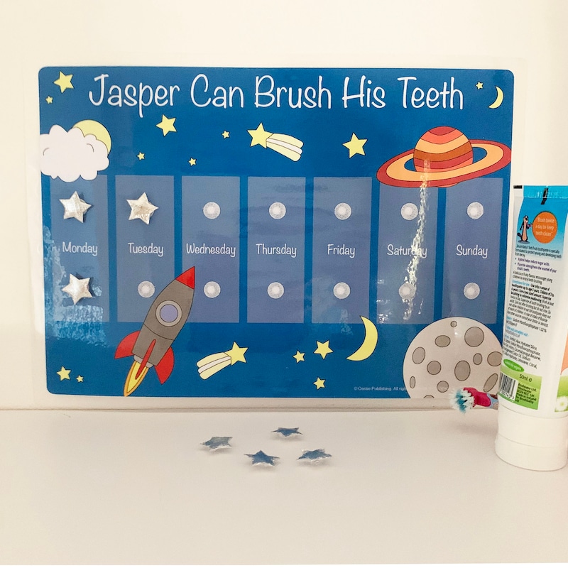 Tooth Brushing Chart - Etsy