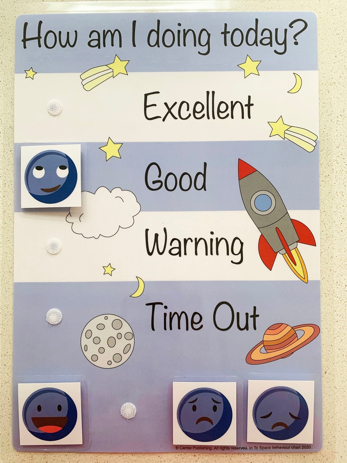 Positive Behaviour Warning Chart in to Space | Etsy