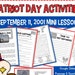 Patriot Day September 11 No Prep Activities Mini Lesson Worksheet and ...
