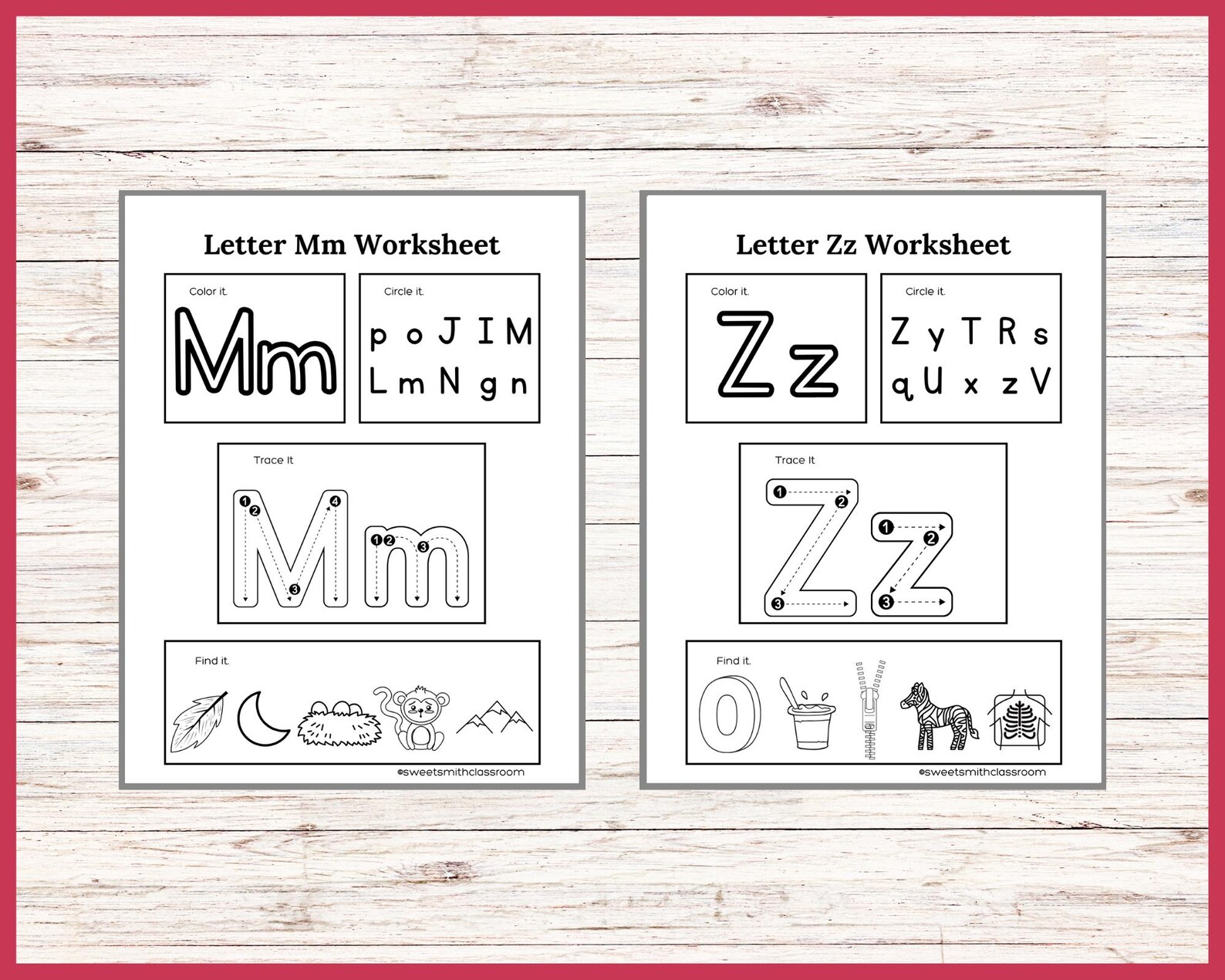 Preschool Morning Work, Alphabet Worksheets, Preschool Busy Binder, ABC ...