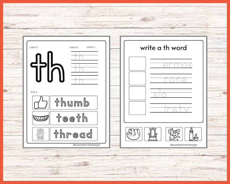 Digraph Worksheets, Kindergarten, First Grade, Learning to Read ...