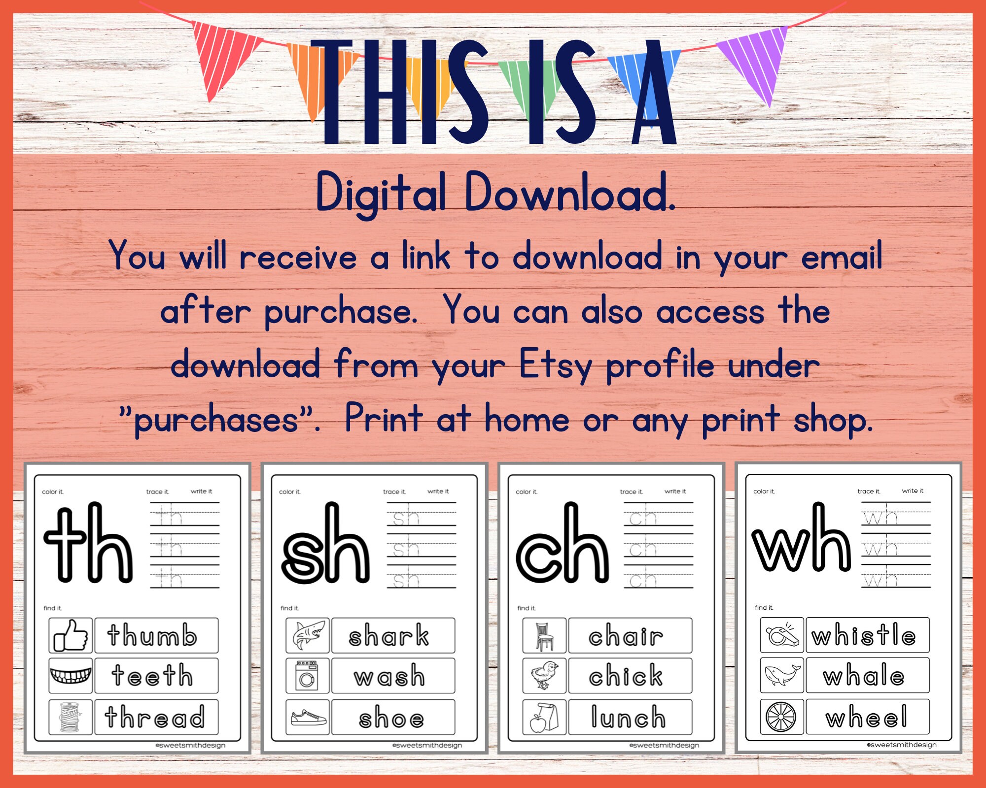 Digraph Worksheets, Kindergarten, First Grade, Learning to Read ...