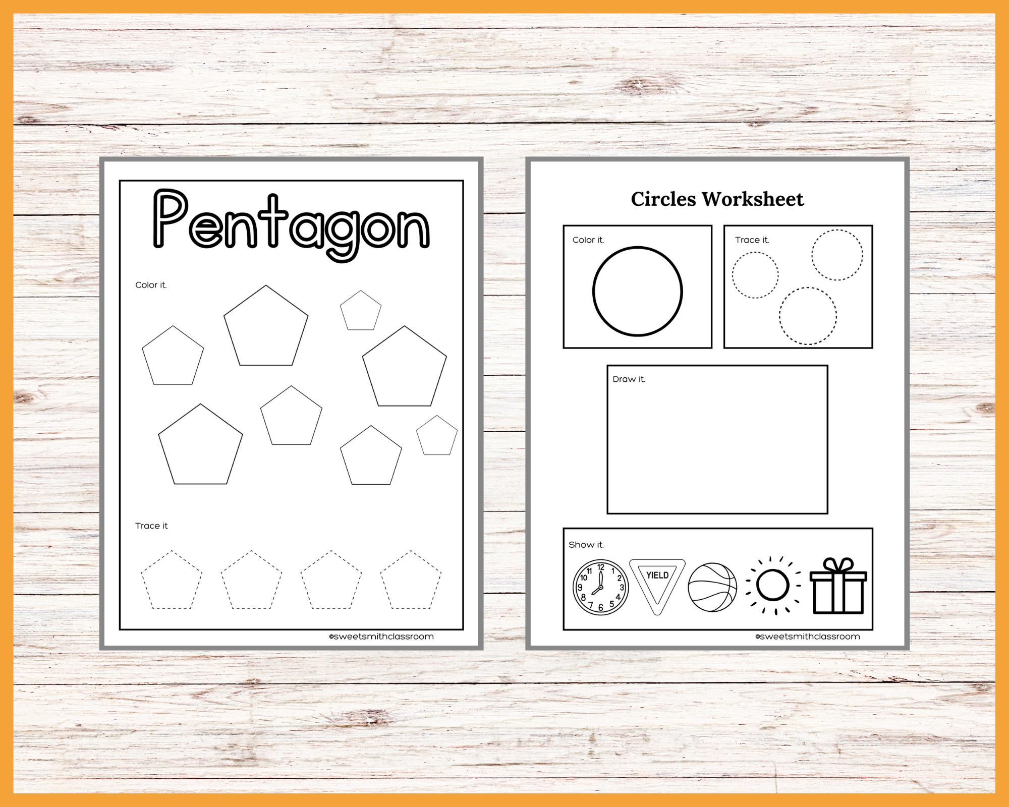 Preschool Shapes Worksheet Activities: Learning Shapes Busy Binder ...