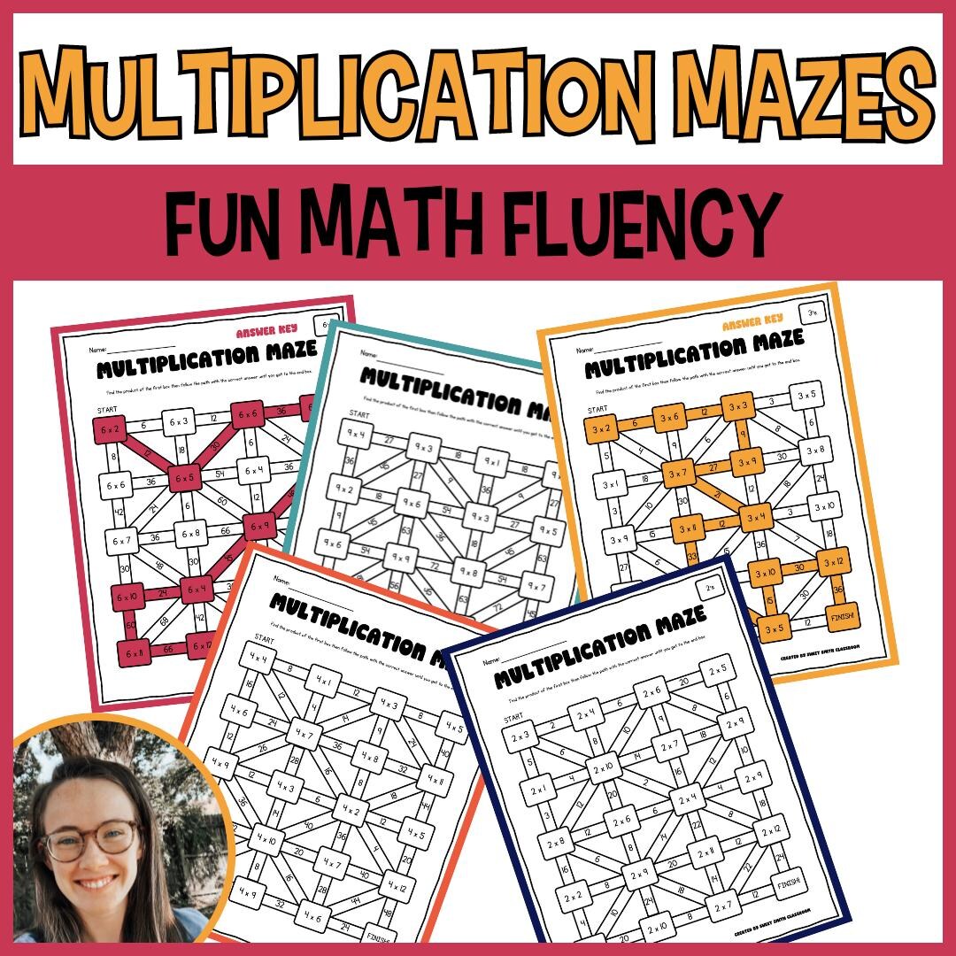 Multiplication Games | Math Mazes | Multiplication Practice ...